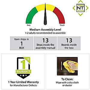 NTENSE Quest, Ergonomic, Home Office, Work Table, Computer, Gaming Room, Sitting Desk, Cup Holder, Headphone Hook, CPU Stand, White