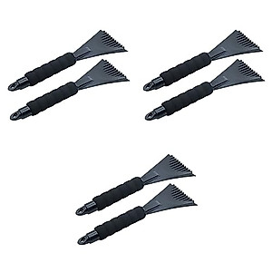 Vaguelly 6 pcs car Window Squeegee Snow Scraper Snow Brush for car Snow Ice Removal car ice scarper Window Scraper Snow Ice Remover Ice Scraper ice Machine Snow Shovel Broom deicer Winter