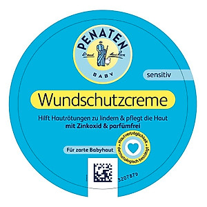 PENATEN Wound Protection Cream, Soothing Baby Wound Protection Cream with Zinc Oxide for Protection in The Diaper Area 200 ml / 6.76 Oz