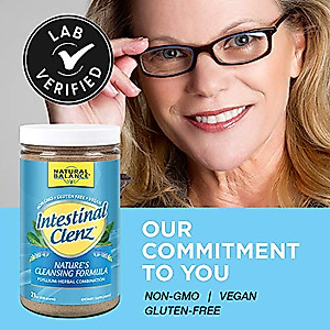 Natural Balance Intestinal Clenz Psyllium Herbal Cleansing Powder Healthy Digestion, Detox & Regularity Supplement No Gluten 21oz, 120 Serv.