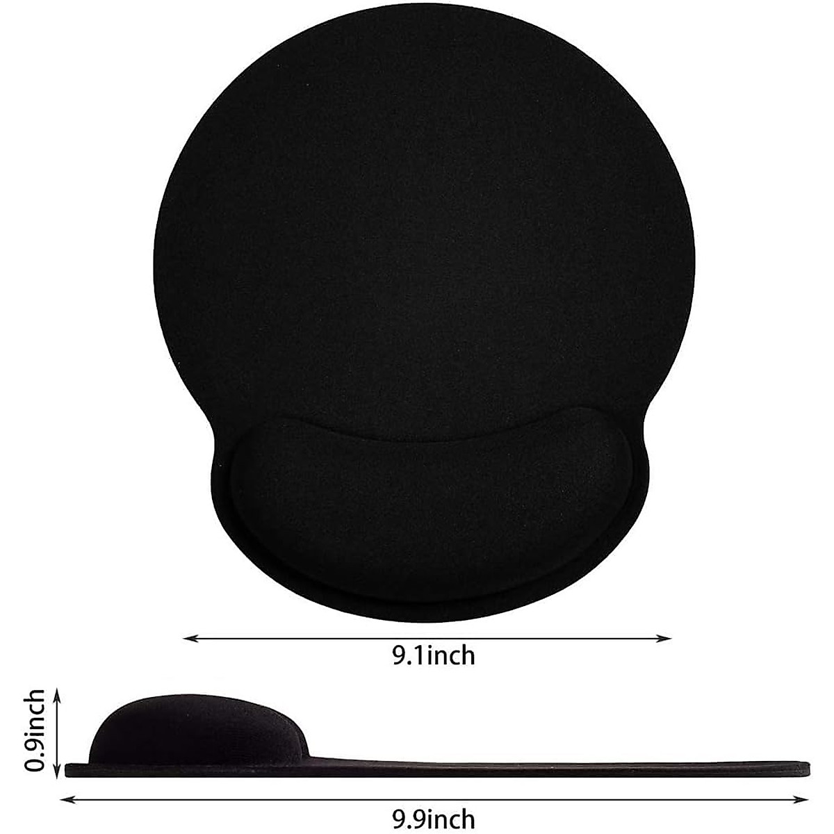 Mouse Pad - Mouse Mat with Wrist Rest Support, Gel Foam Rest Anti-slip Rubber Base, for Laptop Computer PC Home Office Working Gaming -wolf chief magic circle Indian style