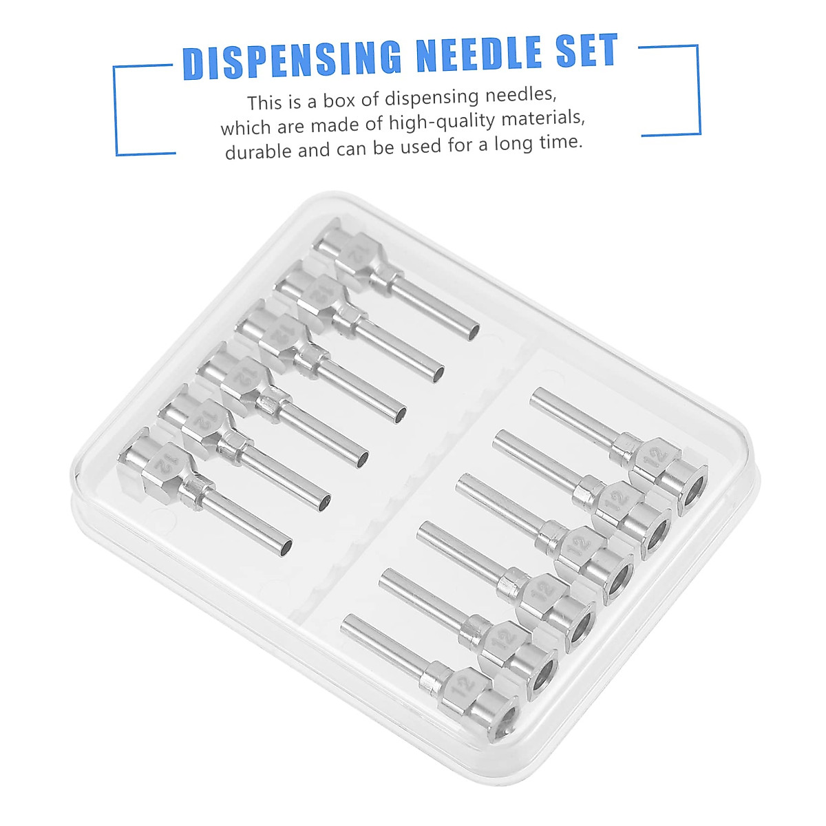 12pcs Stainless Steel Needle Precision Tip Luer Lock Needle Dispensing Needle Dispenser Needle Stainless Steel Dispensing Precision Needle Luer Slips Needle