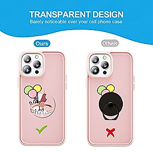 Jsoerpay 360° Transparent Phone Ring Holder - Buy Now