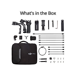 DJI RSC 2 Combo - 3-Axis Gimbal Stabilizer for DSLR and Mirrorless Camera, Nikon, Sony, Panasonic, Canon, Fujifilm, 6.6 lb Payload, Foldable Design, Vertical Shooting, OLED Screen, Black.