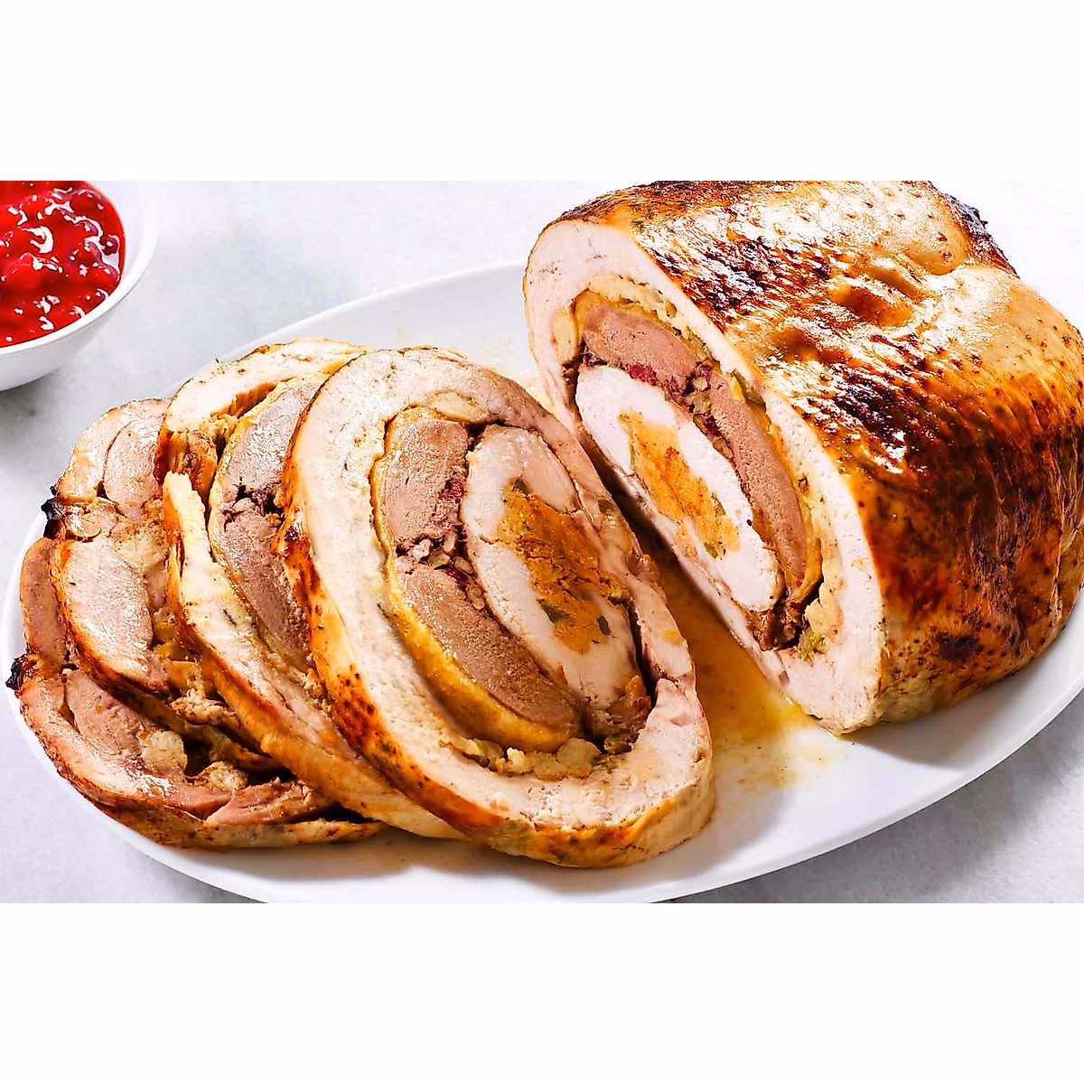 Creole Food Turducken (Boudin, 5lb) - Gourmet Stuffed Poultry Delight - Pre-Seasoned and Ready for Cooking to Simplify Your Holiday Cooking - A Suculent Trio of Turckey, Duck, and Chicken - Elevate your Holiday Dining Experience and Savor the Incredible F