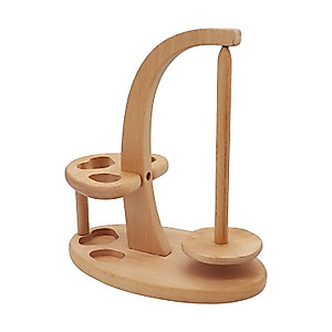 Wooden Frames for Knitting and Crocheting, Crocheting Tools for Knitting Enthusiasts, Wooden Spinning Machines for Crocheting,Yarn Holder for Knitting and Crocheting