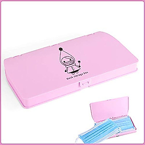 Mask case,Mask Storage Box,Portable dust-Proof and Anti-Pollution case,Can store 8-10 masks, Store Masks/Medicine/Stationery and Other small items for multiple purposes (product don‘t include Masks)