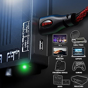 BAM 3 Pack High Speed 4K HDMI Cables - 3' Long