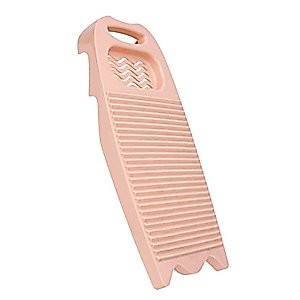 Jocyshop Plastic Washboard Laundry Board, Household Hand Washing Board for Laundry, Washboard for Hand Washing Clothes, Washboard for Laundry, Pink, 17.7 x 7.8 inches