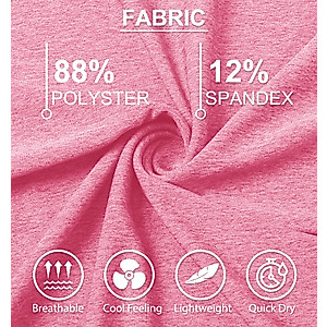 MAGCOMSEN T Shirts for Women Long Sleeve UV T Shirts Summer Running T Shirts Fishing Hiking T Shirts Quick Dry Workout Outdoor T Shirts Pink M