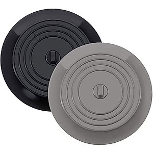 6InDia Bath Tub Stopper Rubber Water Stopper,Kitchen Sink Stopper Drain Plugs for Kitchen, 2Pcs Silicone Floor Drain Cover, Bathroom and Laundry