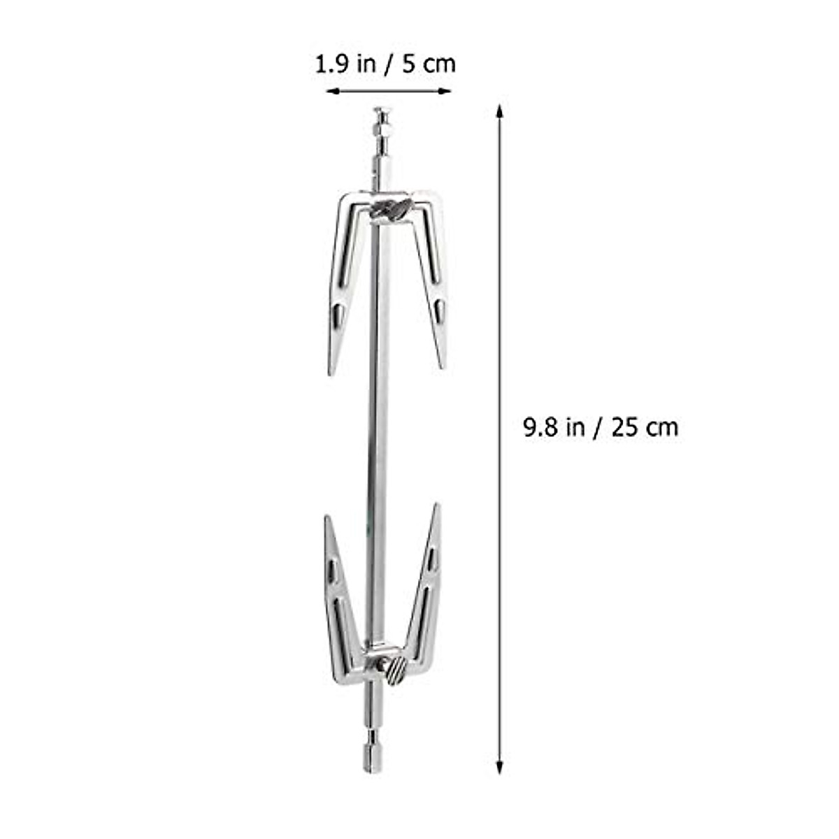 DOITOOL Air Fryer Forks Stainless Steel Grill Rotisserie Fork, 1PCS Roast Chicken Fork Fish Meat Grilling Fork, Replacement Air Fryer Grill Fork for BBQ Home Kitchen Outdoor Camping (25cm)