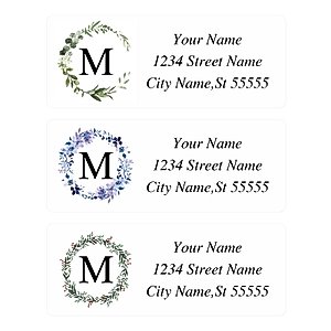 Return Address Personalized Custom Labels with Strong Adhesion, Can Be Used for Box, Paper, Plastic, Glass, Metal (2.6x1 Inch)