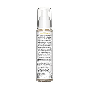 DERMA E Vitamin C Concentrated Serum with Hyaluronic Acid – All Natural, Antioxidant-Rich Concentrated Facial Serum – Firming and Brightening Skin Serum, 2oz
