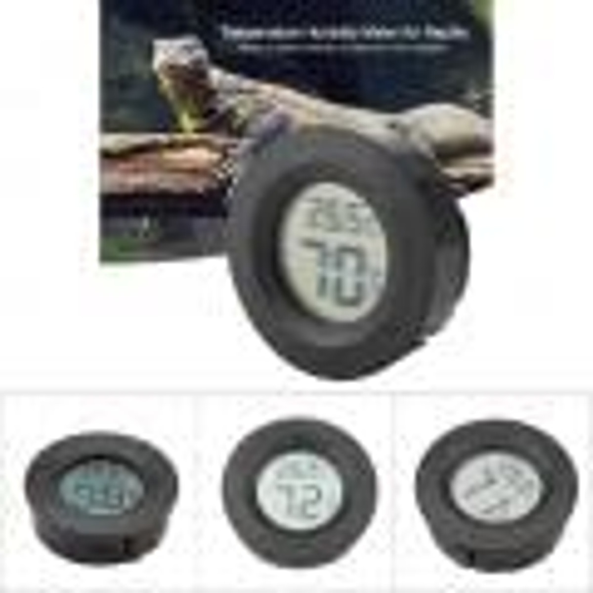 Mini Digital Hygrometer Gauge, Digital Reptile Gauge with Large Backlight LCD Display for Indoor Outdoor Humidifiers Greenhouse Basement