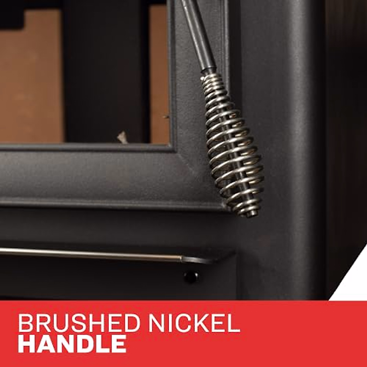 Ashley Hearth AW2520E-P 2,500 Sq. Ft. EPA Certified Pedestal Wood Burning Stove, Medium, Black