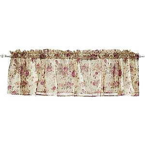 Greenland Home Antique Rose Valance, 84 by 21-Inch