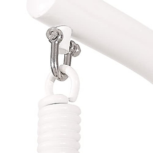 Christopher Knight Home Teresa Outdoor Wicker Tear Drop Hanging Chair, White and Blue