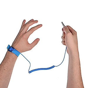 Anti Static Wrist Straps - 3 Pack - Reusable Anti-Static Wrist Straps equipped with Grounding Wire and Alligator Clip - Enables you to Ground Yourself while working on Sensitive Electronics