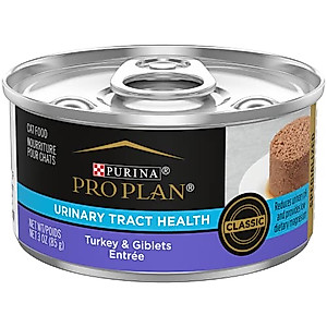 Purina Pro Plan Urinary Tract Cat Food Wet Pate, Urinary Tract Health Turkey and Giblets Entree - (24) 3 oz. Pull-Top Cans