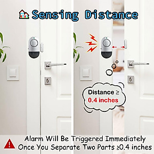 Door Window Alarms, Zabree 120 DB Pool Alarms for Inground Pools, Magnet Pool Door Window Security Alarms