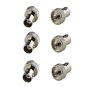 bnafes 6Pack SMA Female to BNC Female Convert Adapter for Two Way Radio BaoFeng UV-5R FD-880