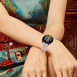 OCEBEEC Resin Bands Compatible with Samsung Galaxy Watch 6 5 4 Band 40mm/44mm, Watch 5 Pro 45mm, Galaxy Active 2, 20mm Band for Galaxy Watch 4 Classic 42mm 46mm, Watch 6 Classic 43mm/47mm Women