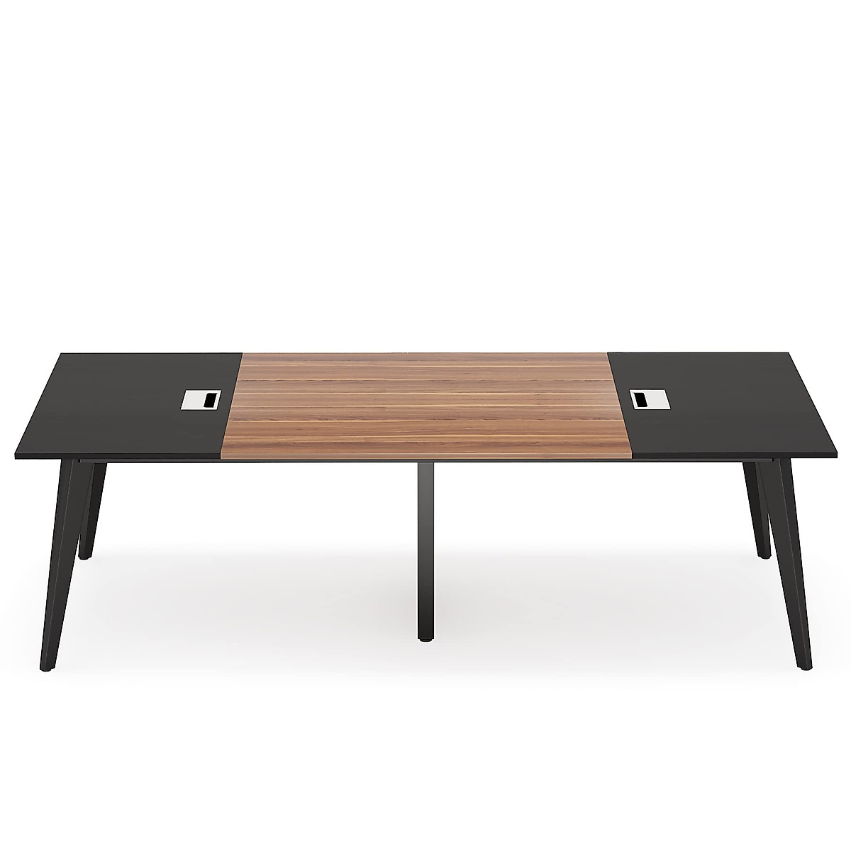 Tribesigns 8FT Conference Table, 94.5L x 47.2W inch Large Modern Meeting Table, Seminar Training Table with Grommet Holes for Office Conference Room