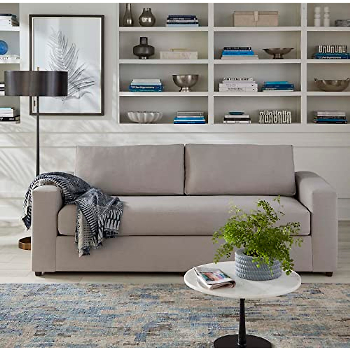 Modway Avendale Sofas, Flint Gray Linen Blend