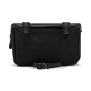 Chrome Industries Helix Handlebar Bag - From Bike to Foot, Handlebar to Crossbody Sling or Fannypack, Black
