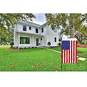 Garden Flag Stand-Holder-Pole with Flag Stopper and Clip Waterproof Powder-Coated Paint for House Flags,Decorative Flags,Yard Flags,Seasonal Flags