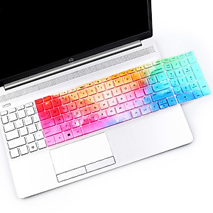 Keyboard Cover for HP Laptop 15.6 15-dw 15-dy 15-ef 15-da/db 15-bs/bw 15t 15z 15t-dy200 15t-dw300/HP Envy x360 2-in-1 15.6''/HP Spectre x360 15t eb0043dx/HP Envy 17 17.3 17t 17M 17-by/bs/bw-Colorful