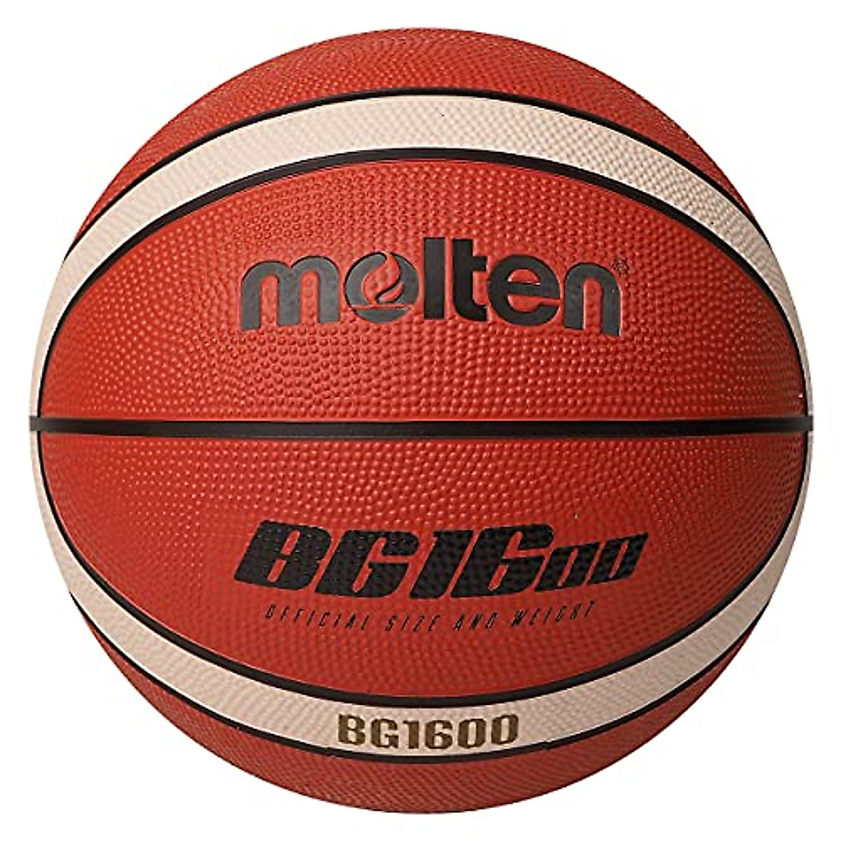 Molten BGR Basketball, Indoor/Outdoor, Premium Rubber, Green/Black, Size 5, Suitable for Boys Age 7, 8, 9, 10 & 11, Girls Age 12 & 13