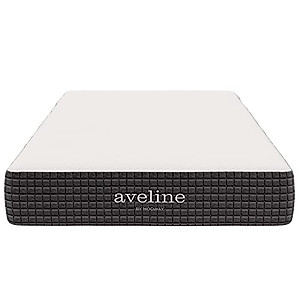 Modway Aveline Memory Foam Bed Mattress Conventional, Twin,Firm, White