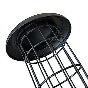 Haokaini Outdoor Bird Feeder, Wild Bird Feeder Tube Metal Mesh Hanging Fat Ball Holder Bird Feed Dispenser for Garden Backyard Outside