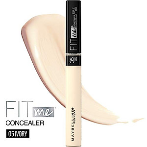 Maybelline Fit Me Liquid Concealer Makeup, Natural Coverage, Oil-free, Ivory, 1 Count