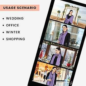 PASHWRAP 100% Himalayan Ultra Thin Cashmere Wrap |Soft Lightweight Cashmere Scarf | Kashmiri Pashmina Shawl | Luxury Gift For Women | Ideal For Travel (Mauve)