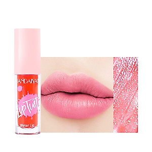 Easilydays Lip & Cheek Stain, 2 In 1 Blusher & Lip Water Tint Makeup, Matte Velvet Watery Tint Lip Gloss, Waterproof Long Lasting Lip Stains, Vivid Color Lip Stain Moisturizing Lightweight Lip Glaze for Women Pink Makeup (#01)