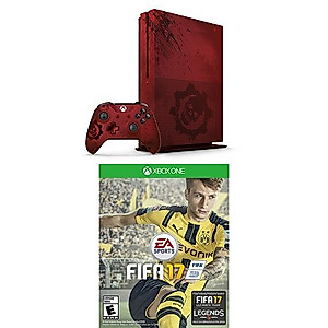 Xbox One S 2TB Console - Gears of War 4 Limited Edition Bundle + FIFA 17 Game