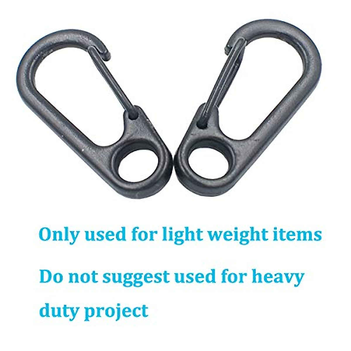 DGOL 15pcs Zinc Alloy Mini Paracord Hook Rope Small EDC Carabiner Clip,Molle Clasp Cord Clasp Fastener Holder