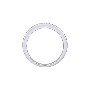 1/2 CT Princess/Round Natural Diamond Bridal Set Engagement Wedding Ring 14k Solid White Gold (I-J Color, I2-I3 Clarity, 0.50 Cttw) Ring Size-12