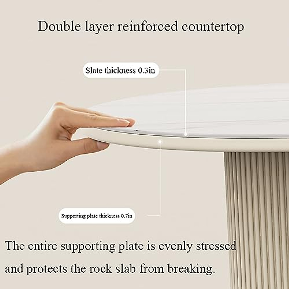 Dining table set for 4,Table Sets for 6,7 Piece Kitchen Table and Chairs Set for 6 Person,dining room table,Suitable for living room,restaurant,cafe,leisure reception desk and chair combination ( Colo