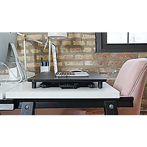 Victor Adjustable Laptop Standing Desk, 29”x18.5, Black