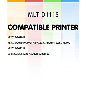 Green Toner Supply Compatible Toner Cartridge Replacement for Samsung 111s MLTD111S for Xpress SL-M2020W SL-M2020 SL-2070FW SL-2070W SL-2022W SL-2022FW Printer