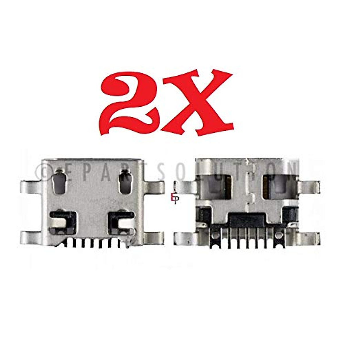 ePartSolution 2X Replacement for LG V10 H900 H901 VS990/LG Leon LTE/Risio H345/LG Tribute 5 K7 LS665 LS675 K330 MS330 Micro USB Charger Charging Port Dock Connector USB Port USA (2pcs)
