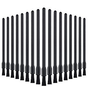 100 Pcs Disposable Lip Brushes Lip Wand Disposable Nail Brushes Makeup Brushes Lip Gloss Brushes Disposable Black Multifunctional Brushes Gift for Making Up Painting and Cookie Tool for Women Girls