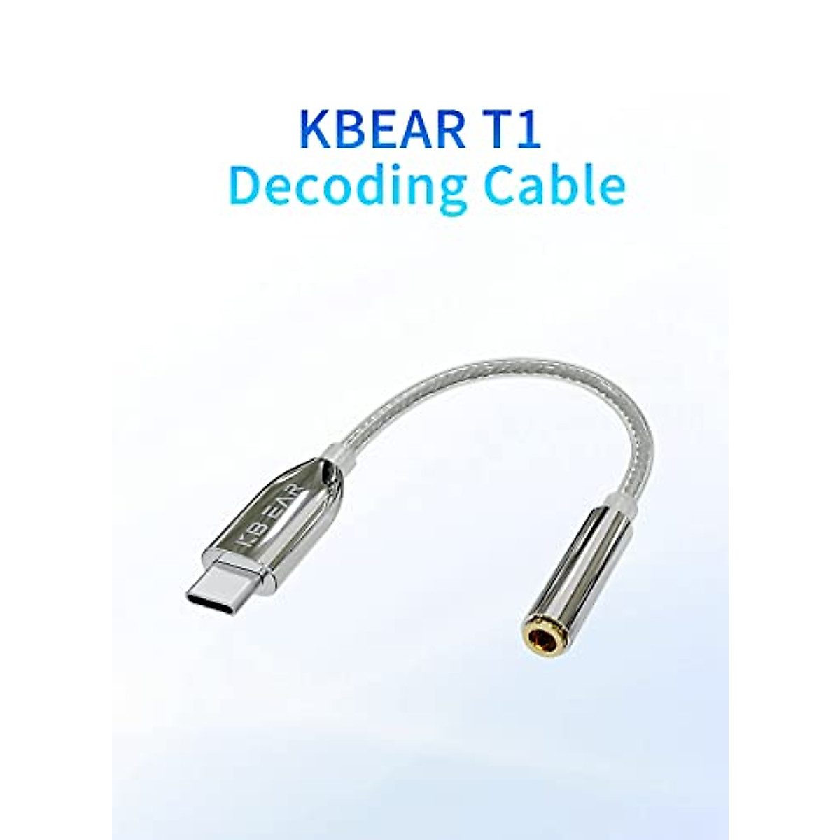 USB Type-C to 3.5mm Female Headphone Jack Adapter,KBEAR T1 Decoding Multi-Function Dongle Cable with Realtek ALC5686 high-Performance DAC Chip for Samsung Galaxy S22 S21 Ultra S20+
