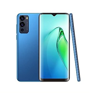 zsddzzy 6.52in Screen，HOT 12i Android Smartphone ，Dual SIM Card，1GB RAM ，8GB ROM，Only Supports Dual SIM Card Frequency Band of 3GWCDMA ：850/2100MHZ，Unlocked Cell Phone（Blue）