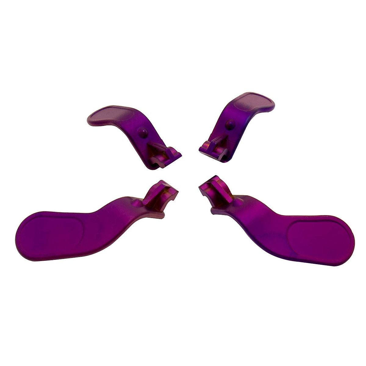 4 Pcs Interchangeable Paddles and 2 D-Pads Metal Stainless Steel Replacement Parts for Xbox One Elite Series 2 Controller & Xbox One Elite Controller (Purple)