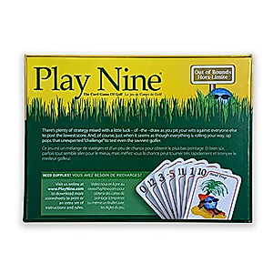 PLAY NINE - The Card Game of Golf, Best Card Games for Families, Strategy Game For Couples, Fun Game Night Kids, Teens and Adults, The Perfect Golf Gift